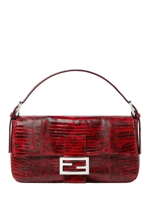 Fendi Baguette® 26424 Lizard-leather Bag - [red]